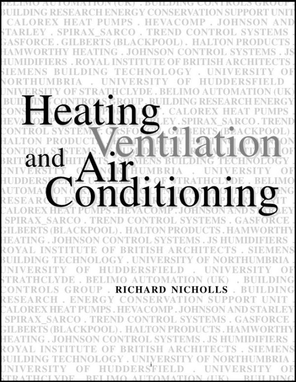 Hvac Heating Ventilating And Air Conditioning Third Edition