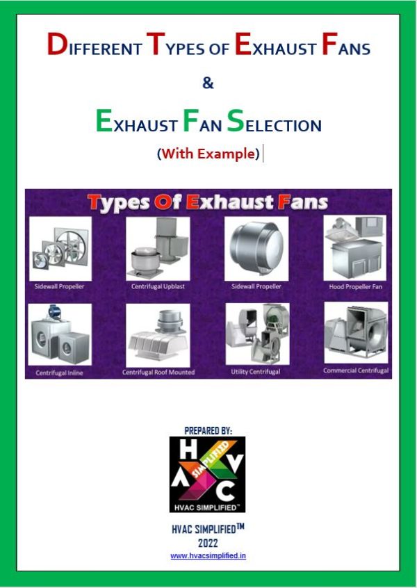 HVAC – Types of Exhaust Fans & Fan Selection (with Example ...