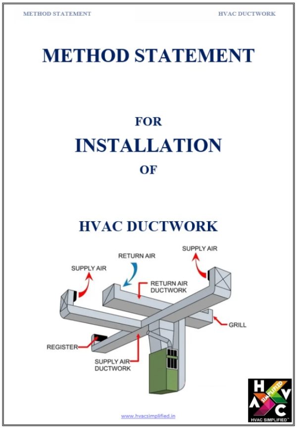 Method Statement for Installation of HVAC Ductwork – hvacsimplified.in