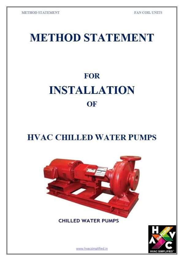 Method Statement for Installation of Chilled Water Pumps – hvacsimplified.in